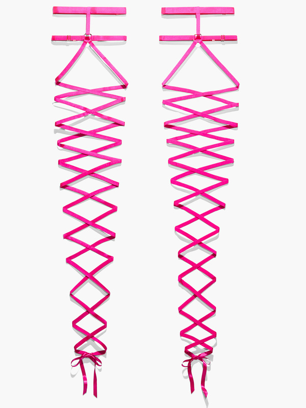 Don't Cross Me Full-Leg Harness - Savage