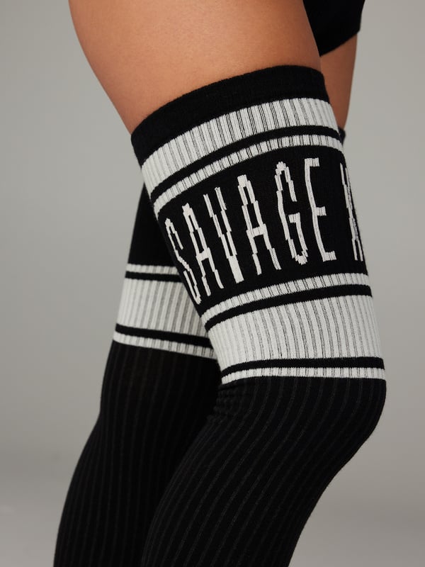 Classic Thigh-High Socks - Savage