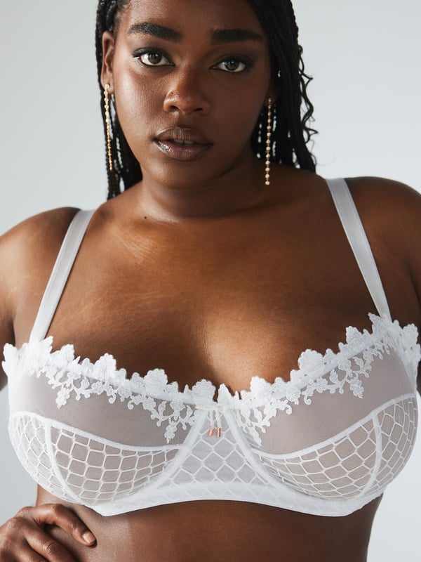 Baroque Bondage Unlined Balconette Bra - Savage