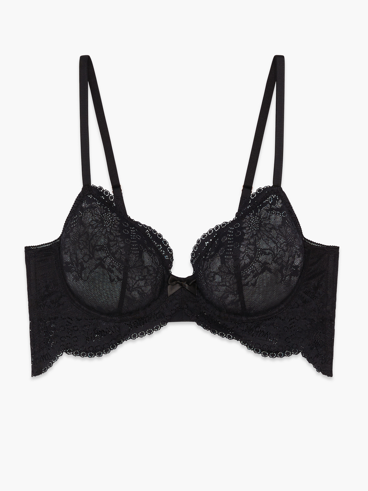 push up sheer bra