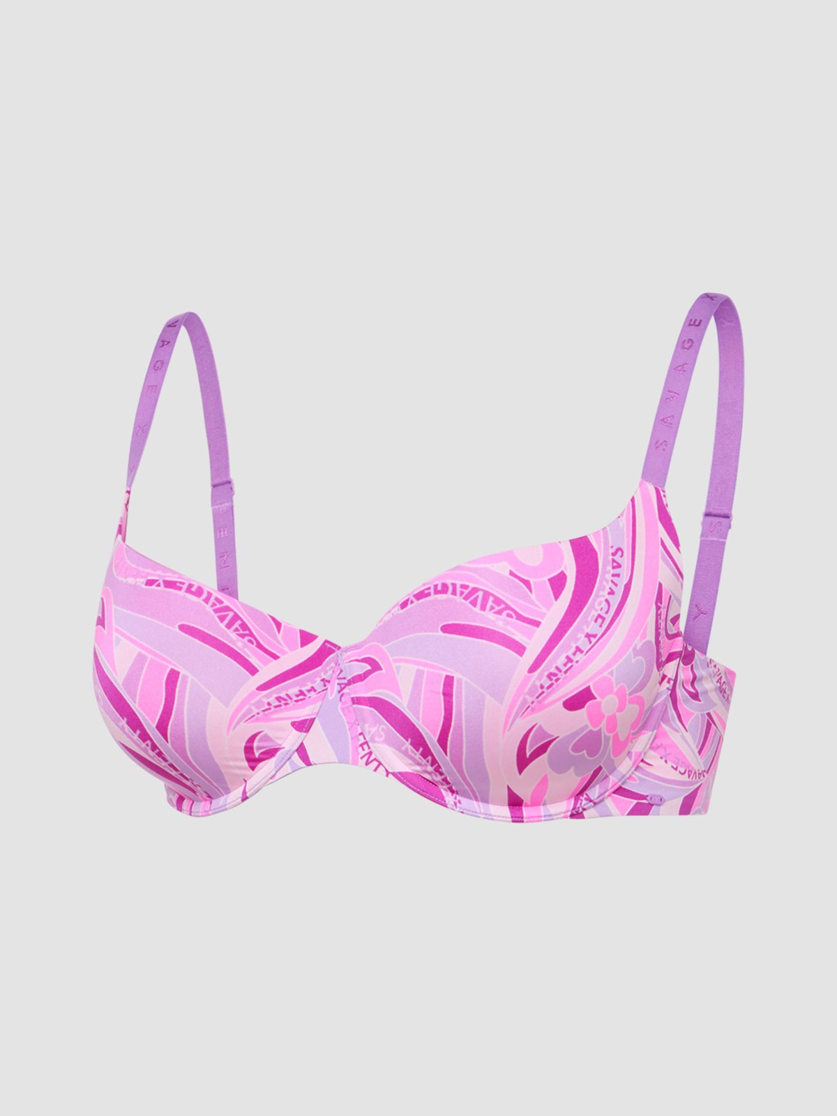 NEW Microfiber Balconette Bra in Multi & Purple | SAVAGE X FENTY