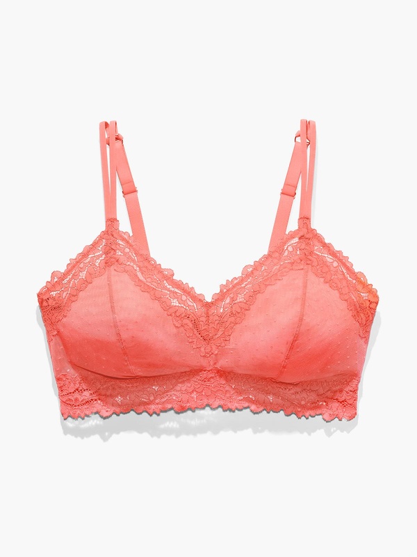 Dotted Mesh Bralette in Pink | SAVAGE X FENTY UK United Kingdom