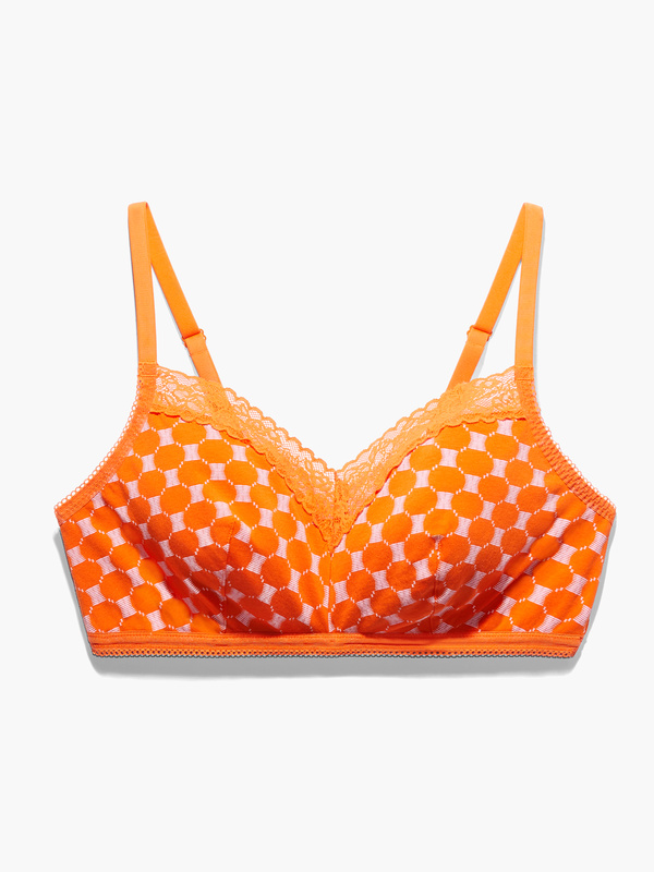 Cotton Essentials Bralette in Multi & Orange | SAVAGE X FENTY