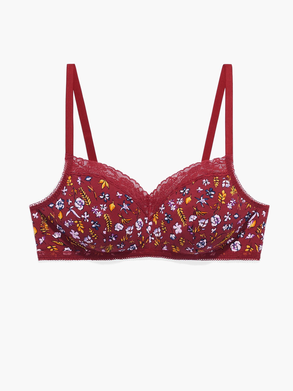 Cotton Essentials Bralette in Multi & Red | SAVAGE X FENTY
