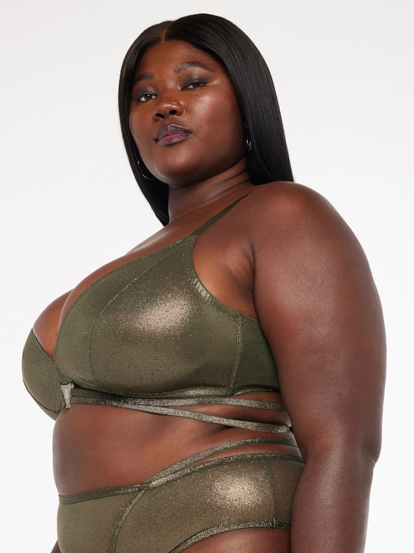 Going Platinum Strappy Mesh Bralette - Savage