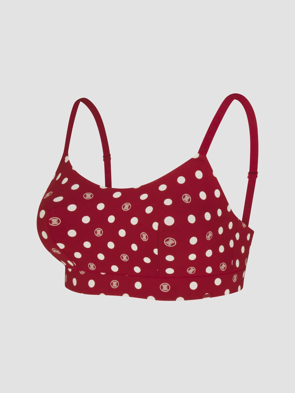 Cotton Essentials Scoop Neck Bralette In Multi And Red Savage X Fenty