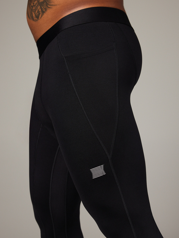 Breakout Base Layer Legging with Vertical Logo - Savage