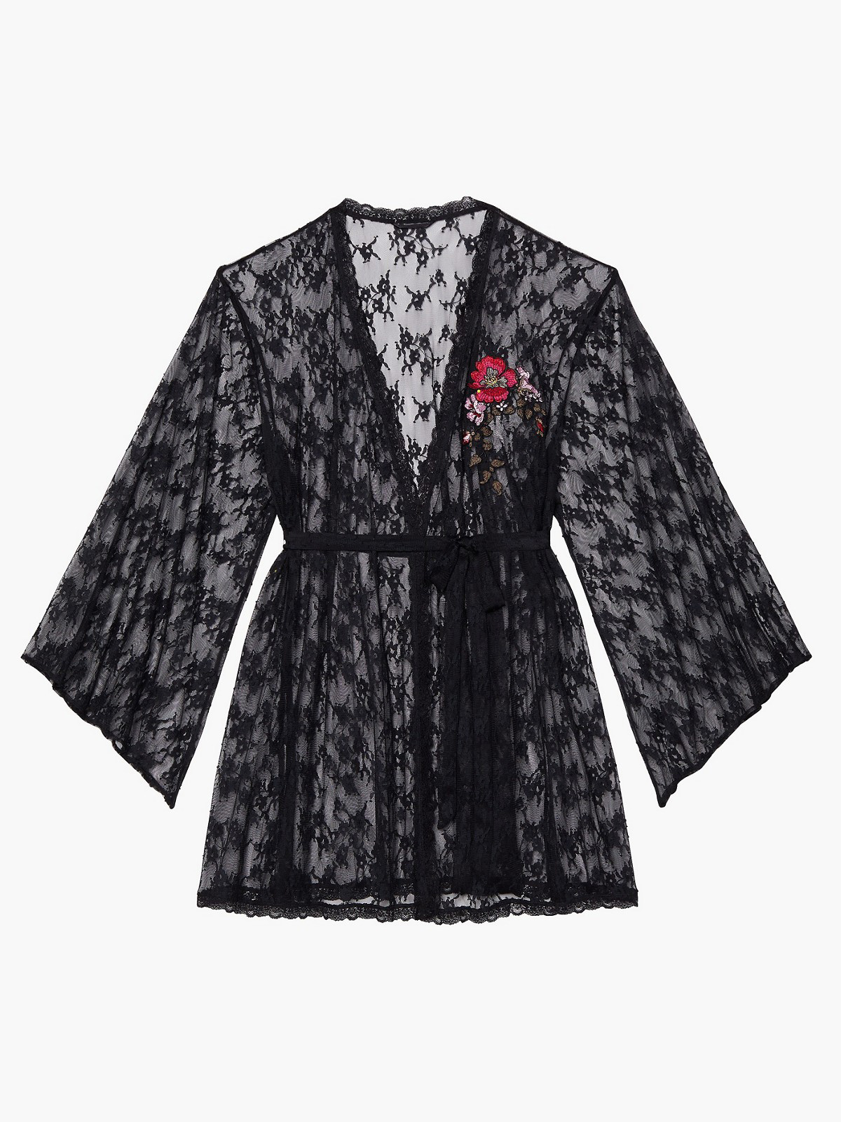 Lace Robe in Black | SAVAGE X FENTY UK United Kingdom