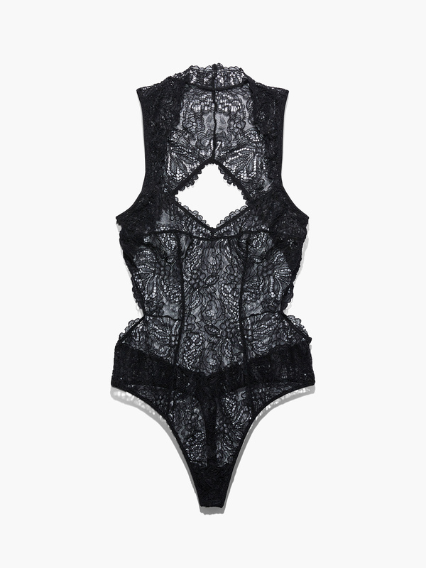 Romantic Corded Lace Teddy - Savage