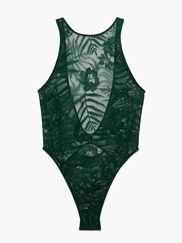 Shadowplay Lace Teddy - Savage