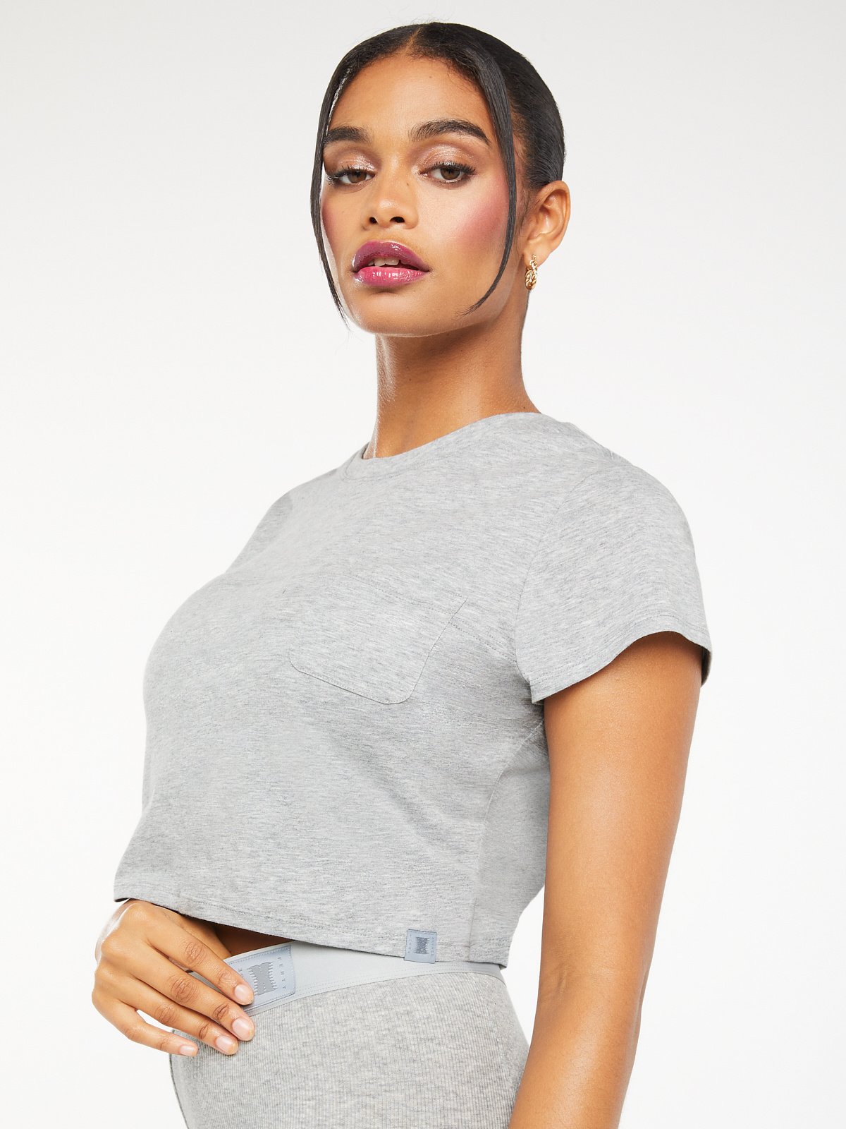 Essential Baby Pocket Tee in Grey | SAVAGE X FENTY