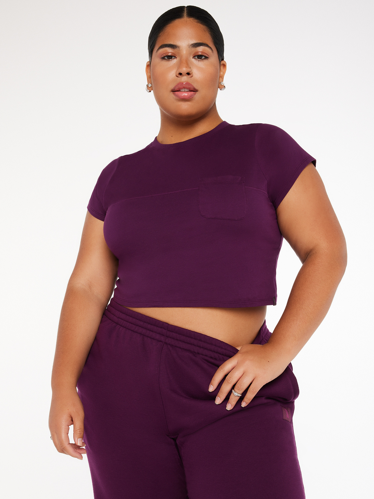 Essential Baby Pocket Tee in Purple | SAVAGE X FENTY