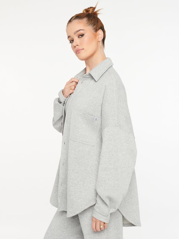 Essential Oversized Button-Up Shirt - Savage