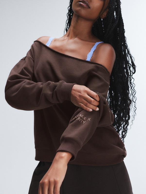 Weekender Terry Cut-Off Sweatshirt - Savage