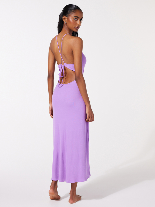 Rib Essentials Maxi Slip - Savage