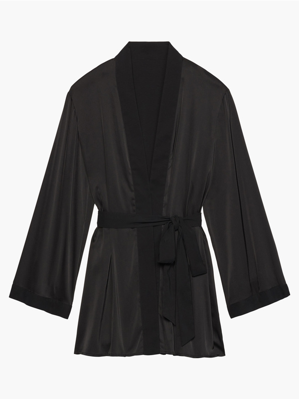 Short Robe in Black | SAVAGE X FENTY UK United Kingdom