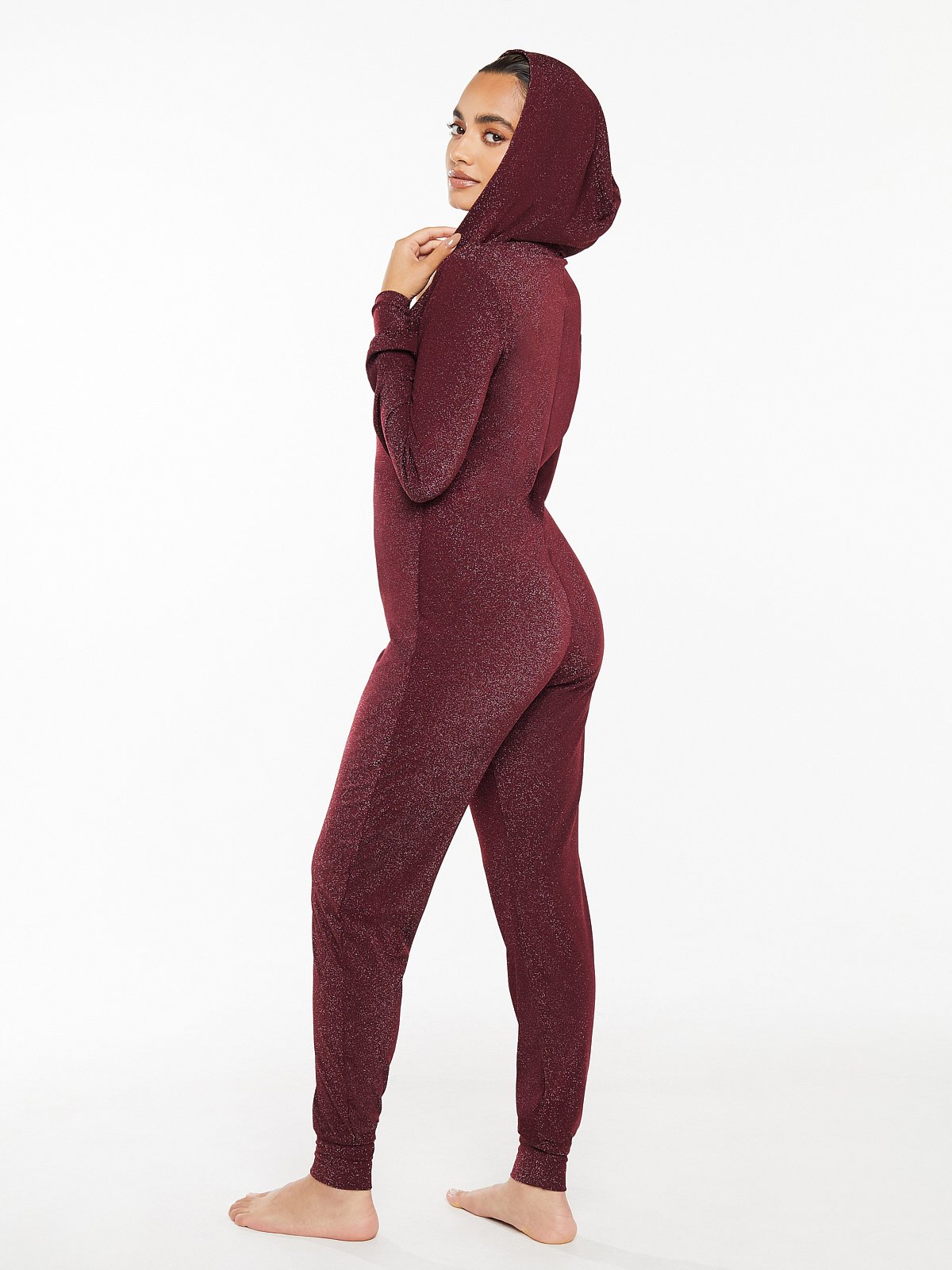 Sleep & Shine Hooded Onesie in Red | SAVAGE X FENTY Netherlands