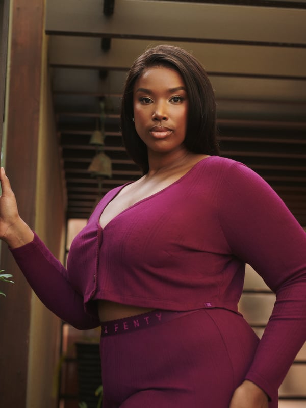 Keep It Casual Cropped Sleep Top - Savage