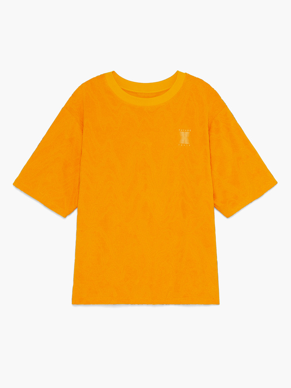 Ripple Effect Terry Sleep T-Shirt in Orange | SAVAGE X FENTY UK United ...