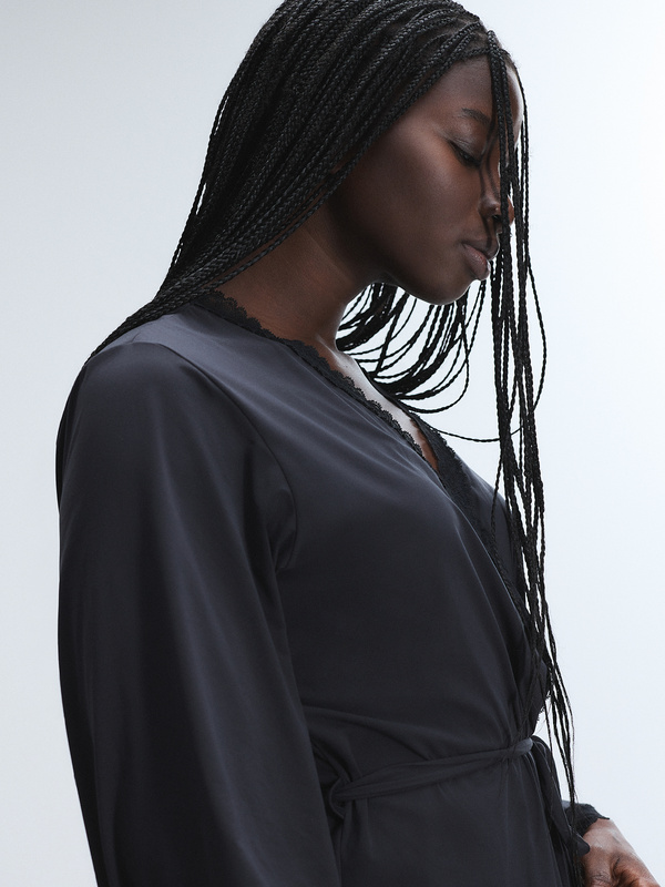 Snug Hug Short Robe - Savage