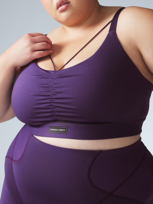 Curve Alert Medium Impact Sports Bra In Purple Savage X Fenty Netherlands