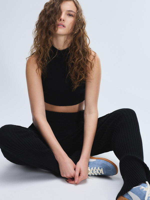 Très Soft Crop Top & Pant 2-Piece Set - Savage