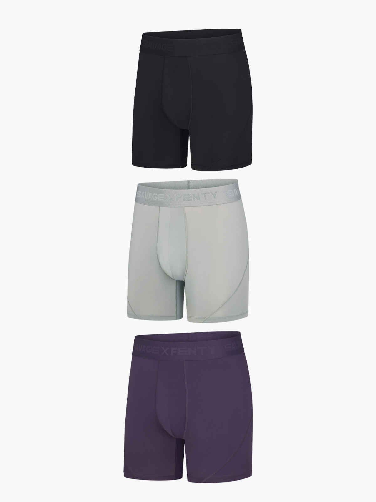 Shadow Fit Muted 3-Piece Boxer Brief Set | SAVAGE X FENTY UK United Kingdom