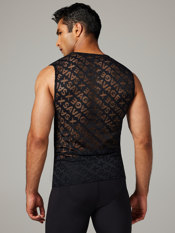 Breakout Base Layer Graphic Mesh Tank - Savage