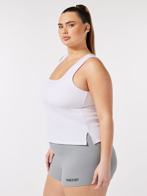Essential Heavy Rib Square-Neck Tank - Savage