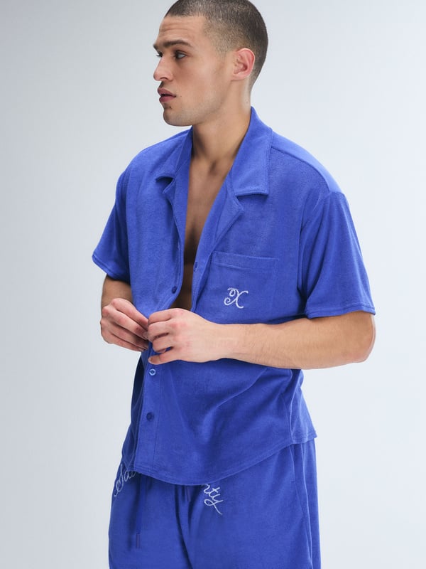Terry Ease Button-Up Shirt - Savage