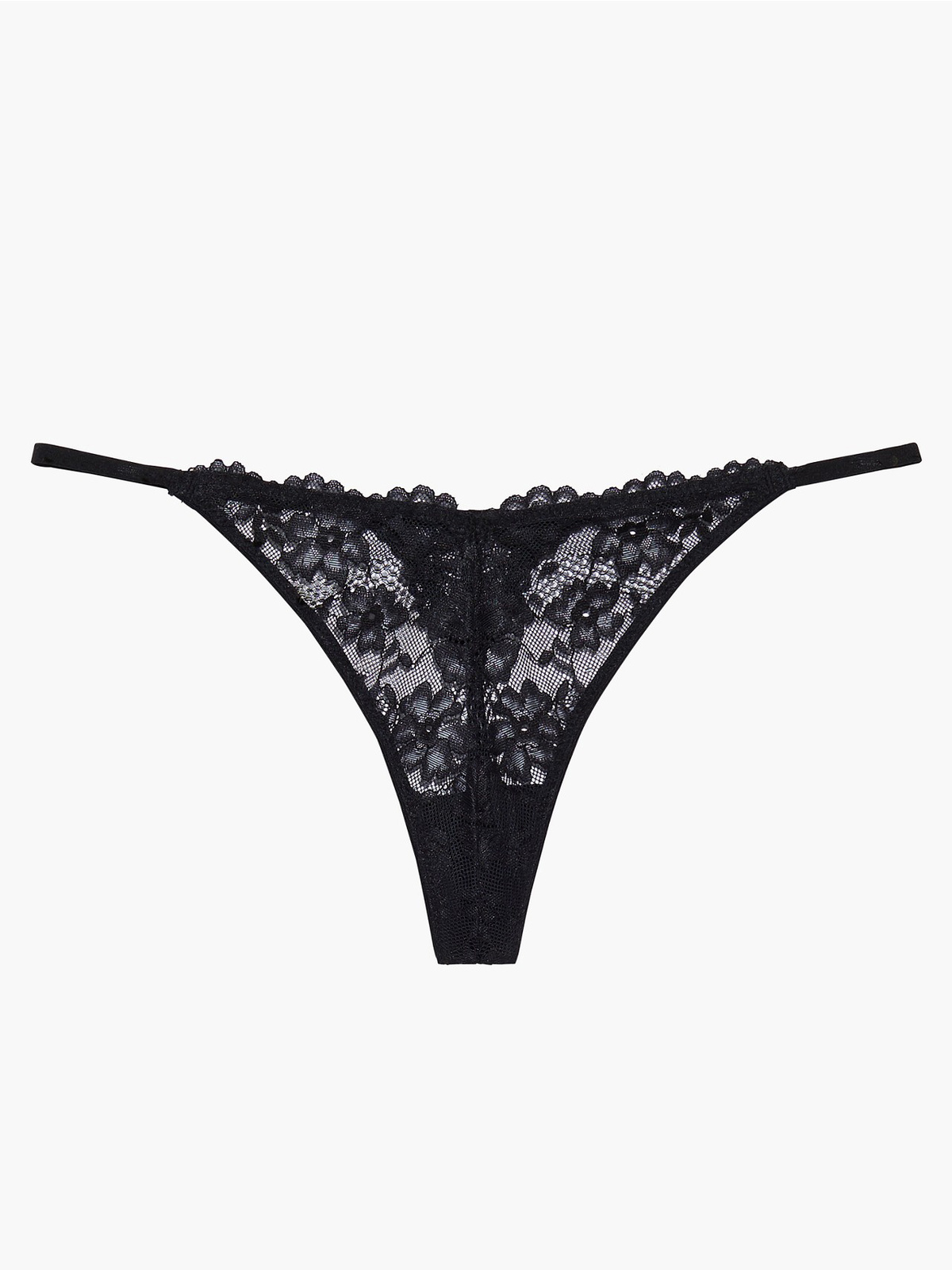 Floral Lace G-String in Black | SAVAGE X FENTY
