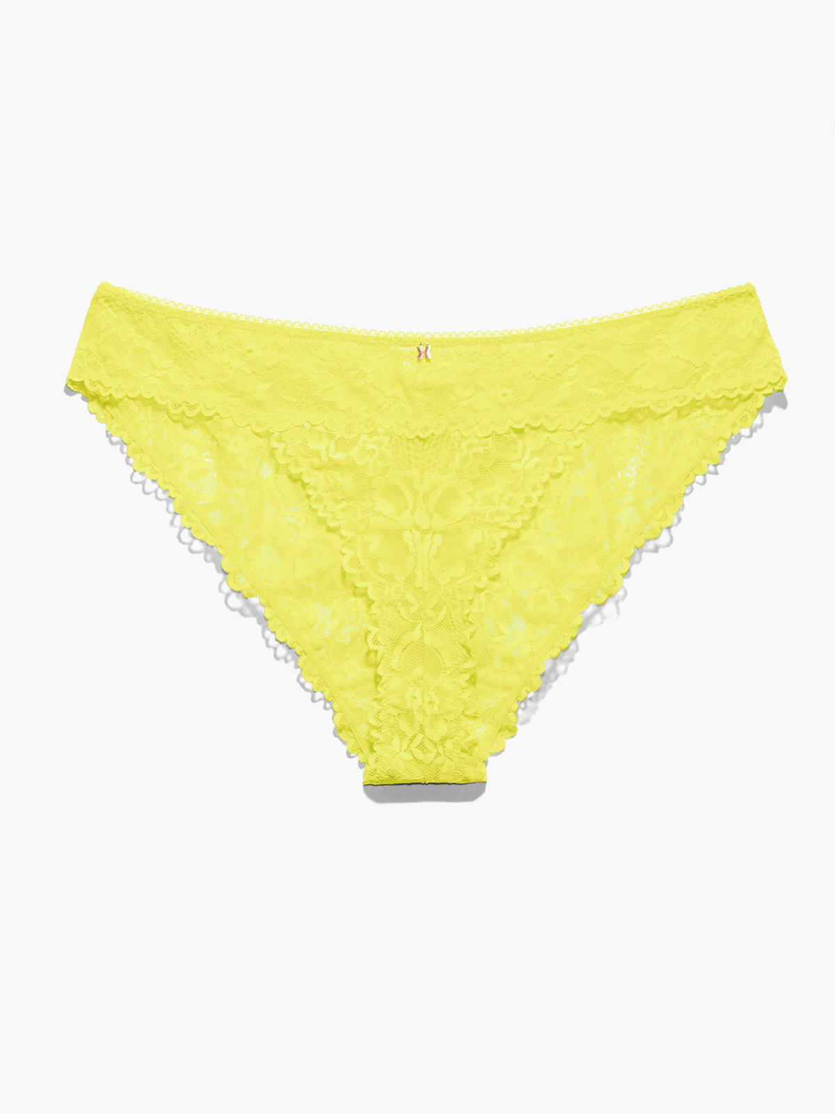 Floral Lace Cheeky Panty In Yellow Savage X Fenty