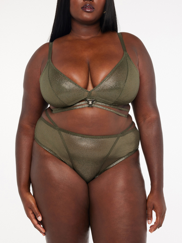 Going Platinum Mesh Cheeky Panty - Savage