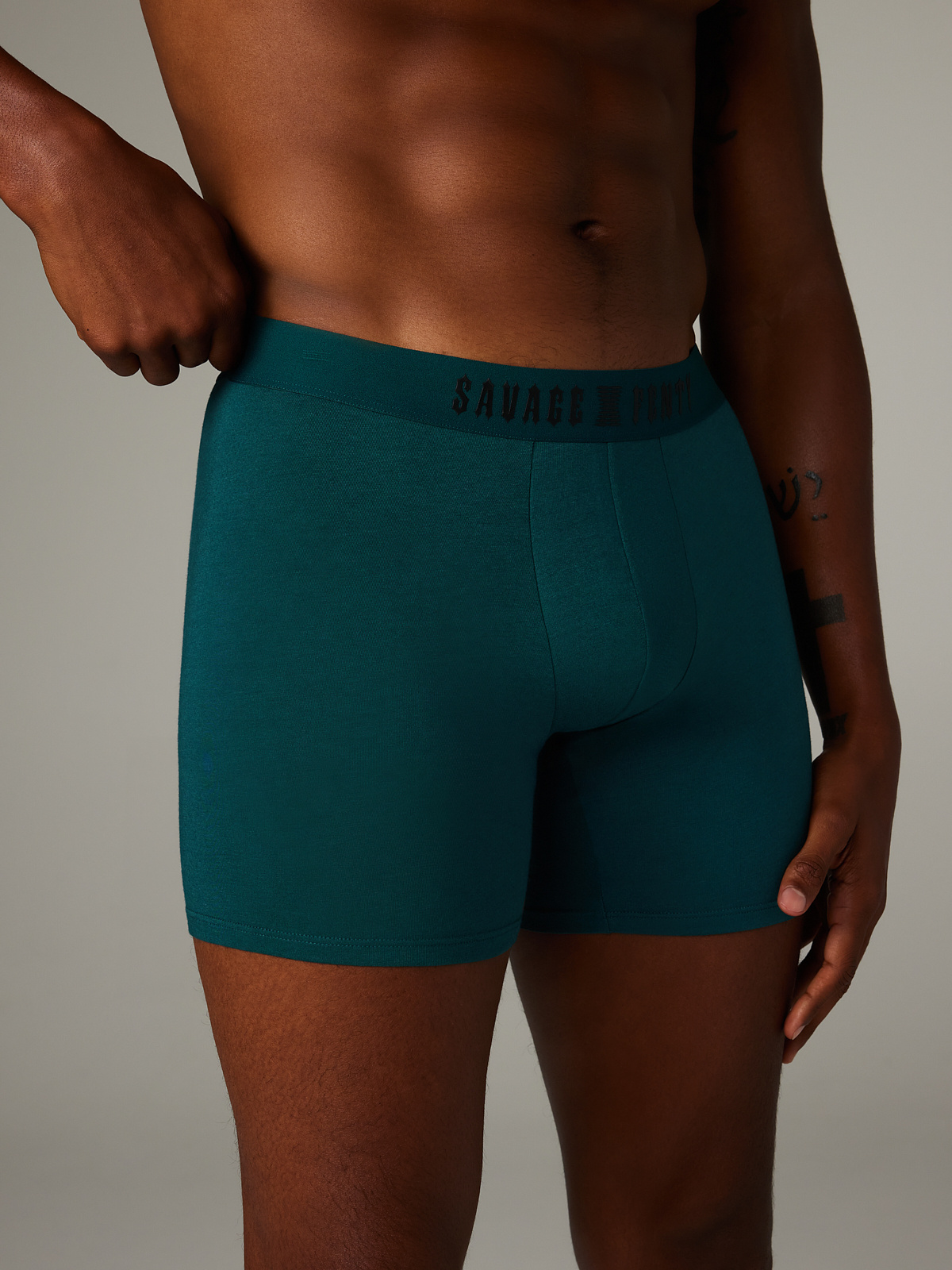 Ringmaster Boxer Briefs in Green | SAVAGE X FENTY