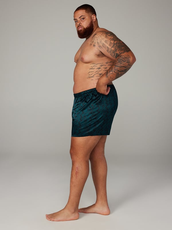 Heat Wave Satin Boxers - Savage