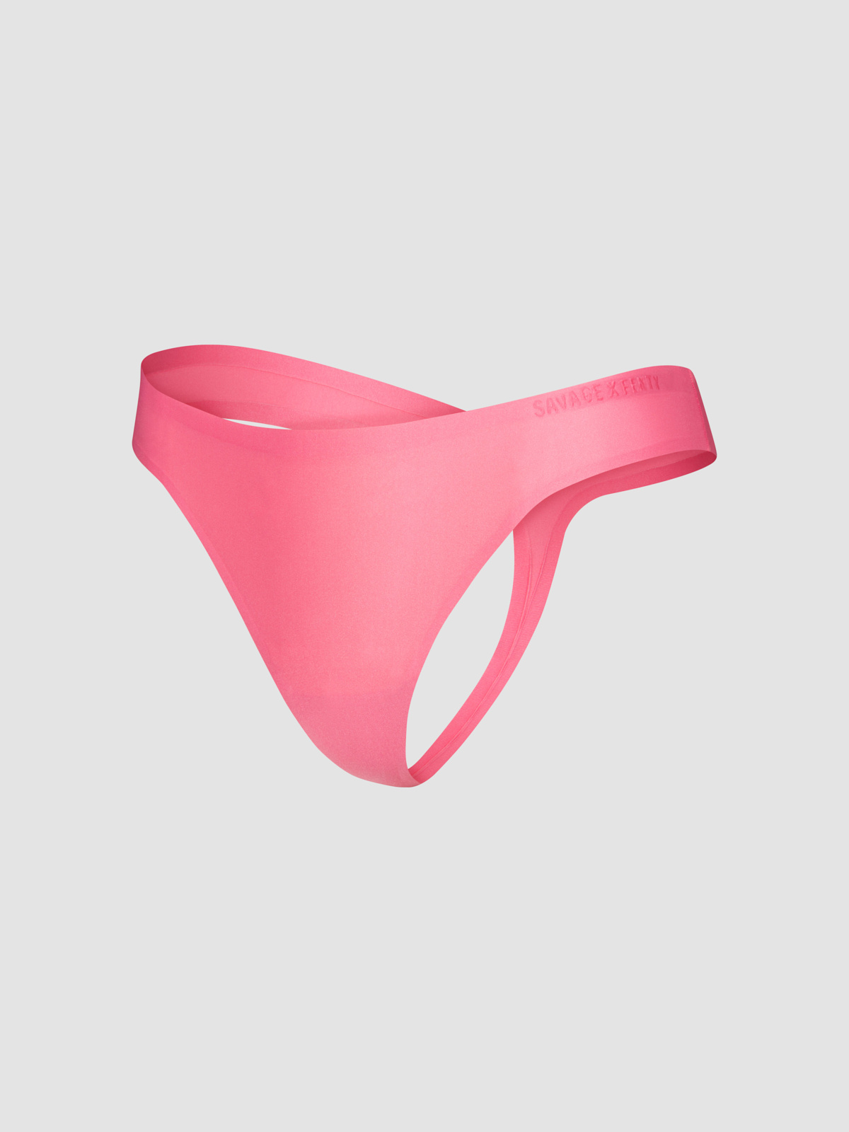 NEW Microfiber No-Show Thong Panty in Pink | SAVAGE X FENTY
