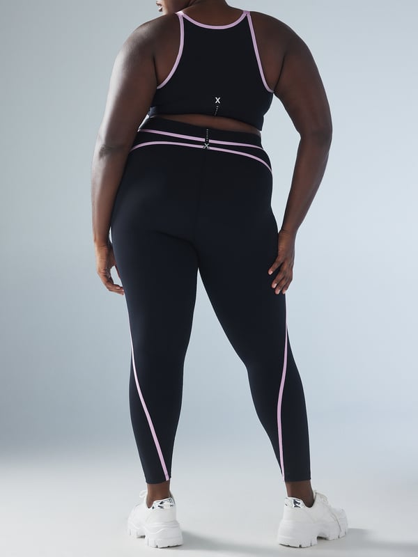 X Mesh High-Waist Leggings - Savage