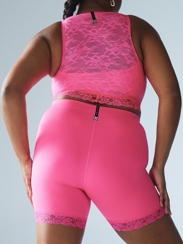 Lace Race High-Waist Bike Short - Savage