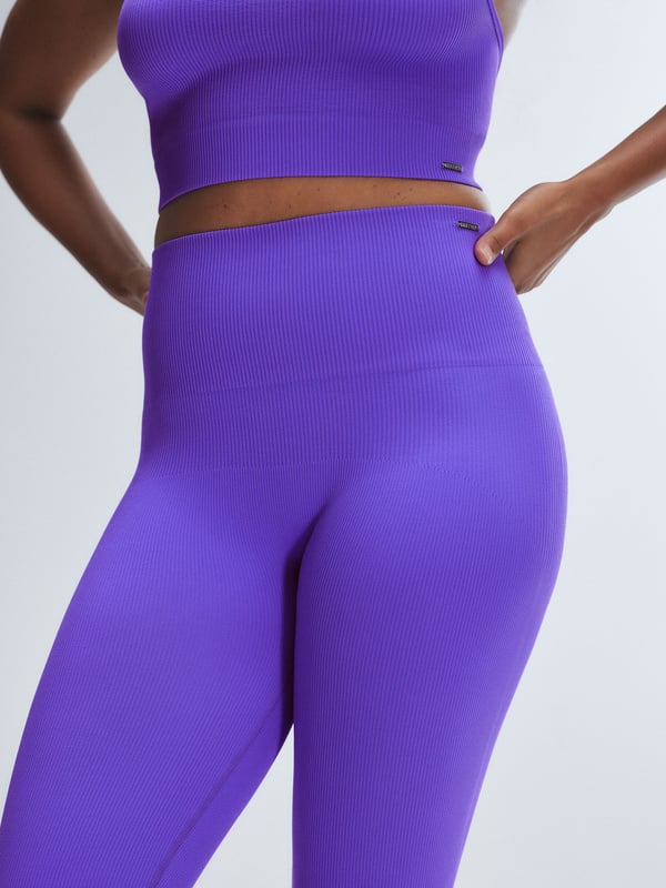 Seamless Rib Sport High-Waist Legging - Savage