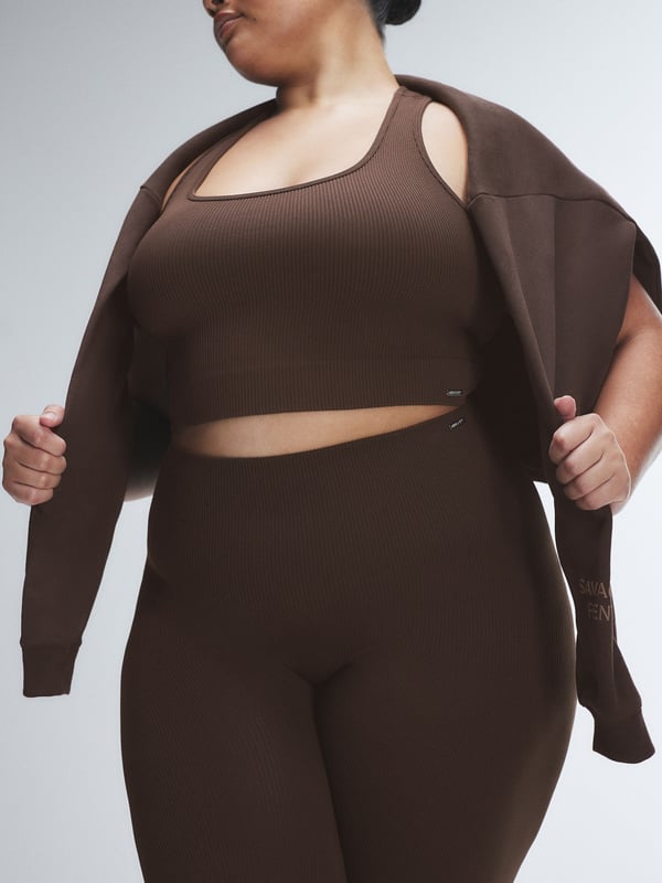 Seamless Rib Sport High-Waist Legging - Savage