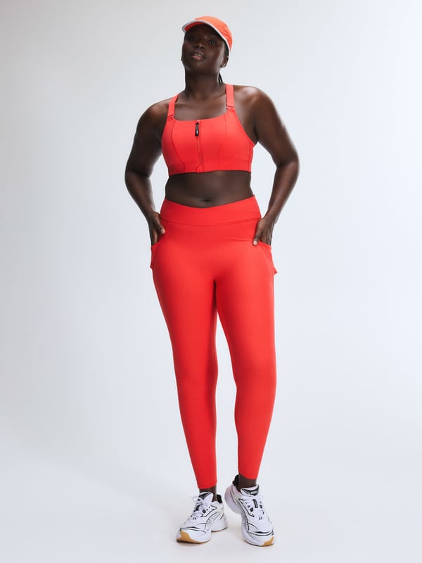 Cool Curves High-Waist No Front Seam Legging - Savage