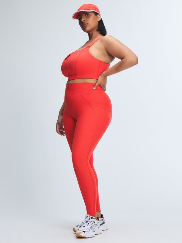 Cool Curves High-Waist No Front Seam Legging - Savage