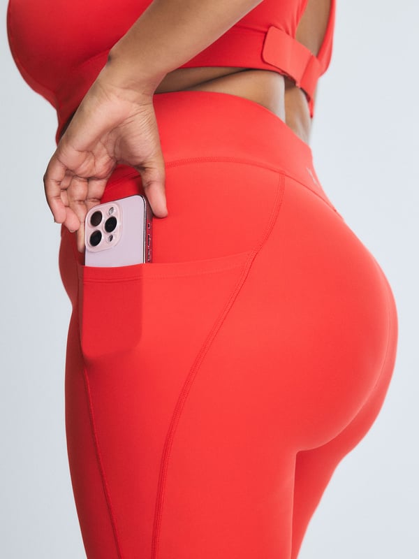 Cool Curves High-Waist No Front Seam Legging - Savage