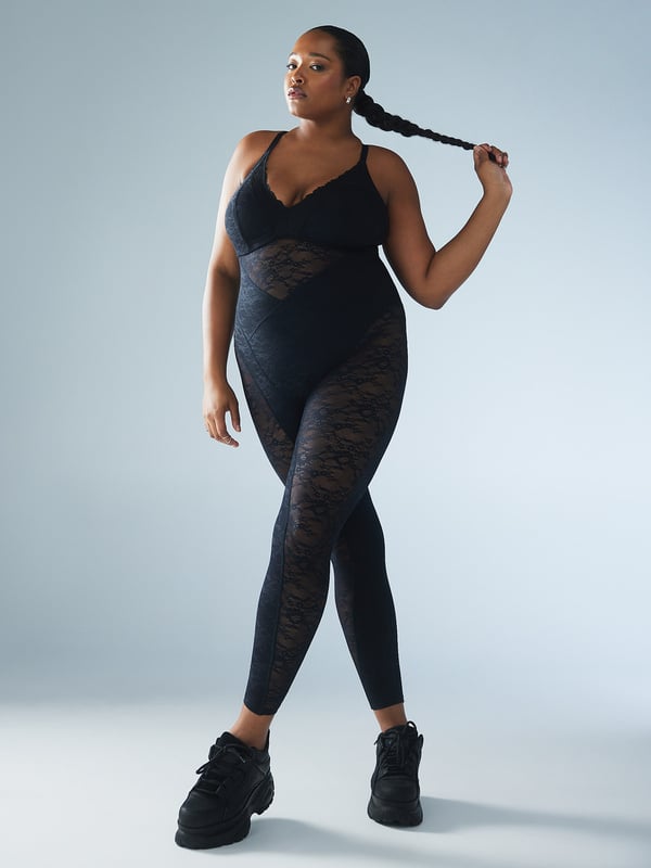 Lace Race Jumpsuit - Savage